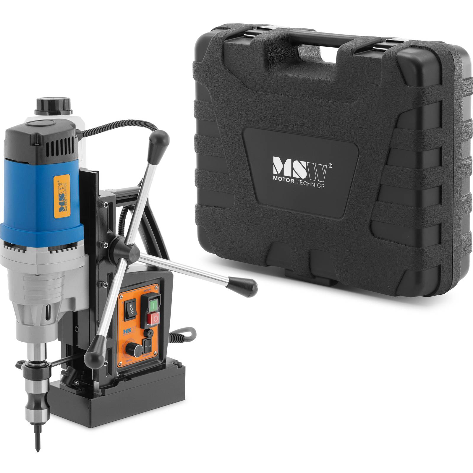 Perceuse magnétique - MSW - Puissance : 1300 W - Vitesse de rotation ...