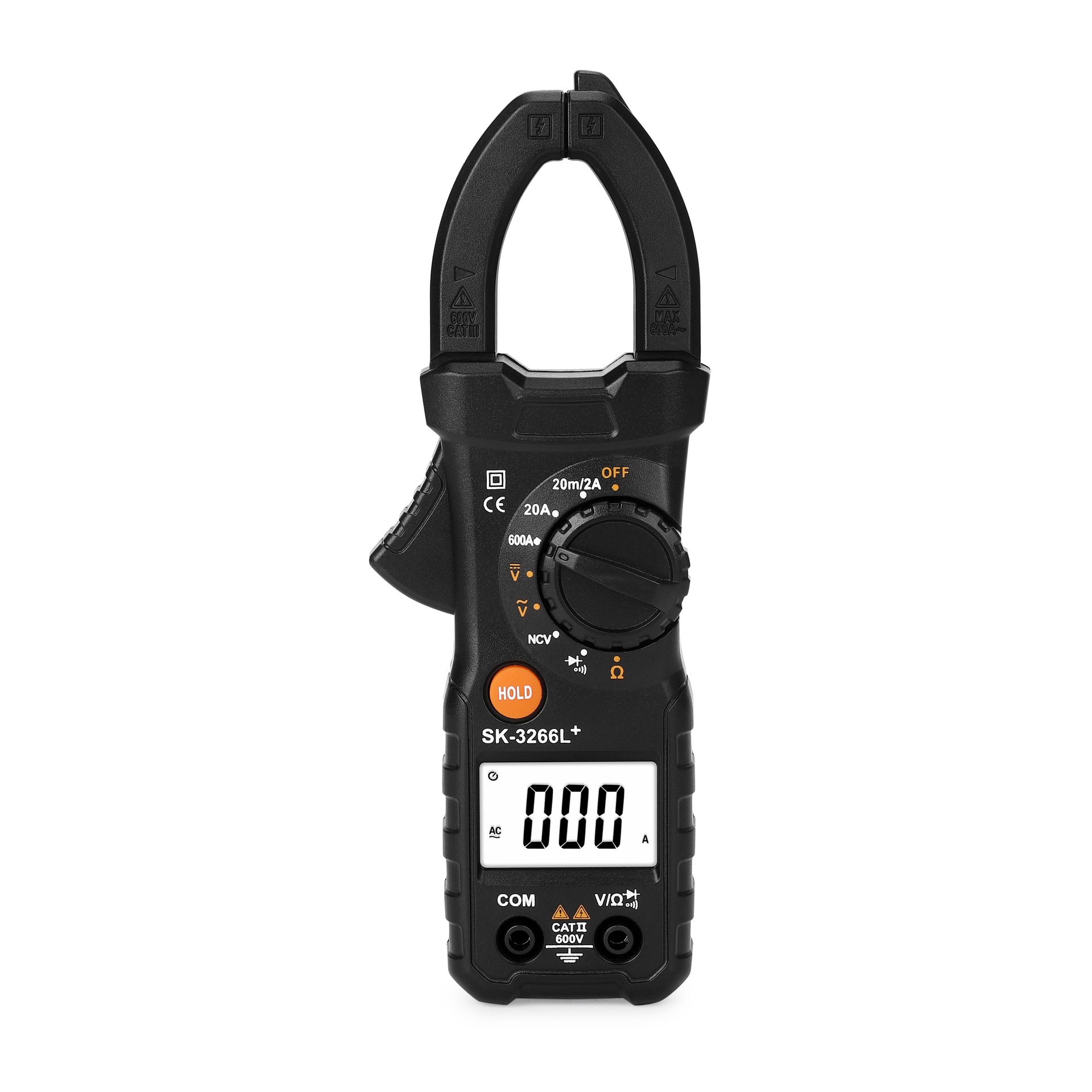 Pinza amperimétrica, amperímetro de 6000 puntos, multímetro digital ...