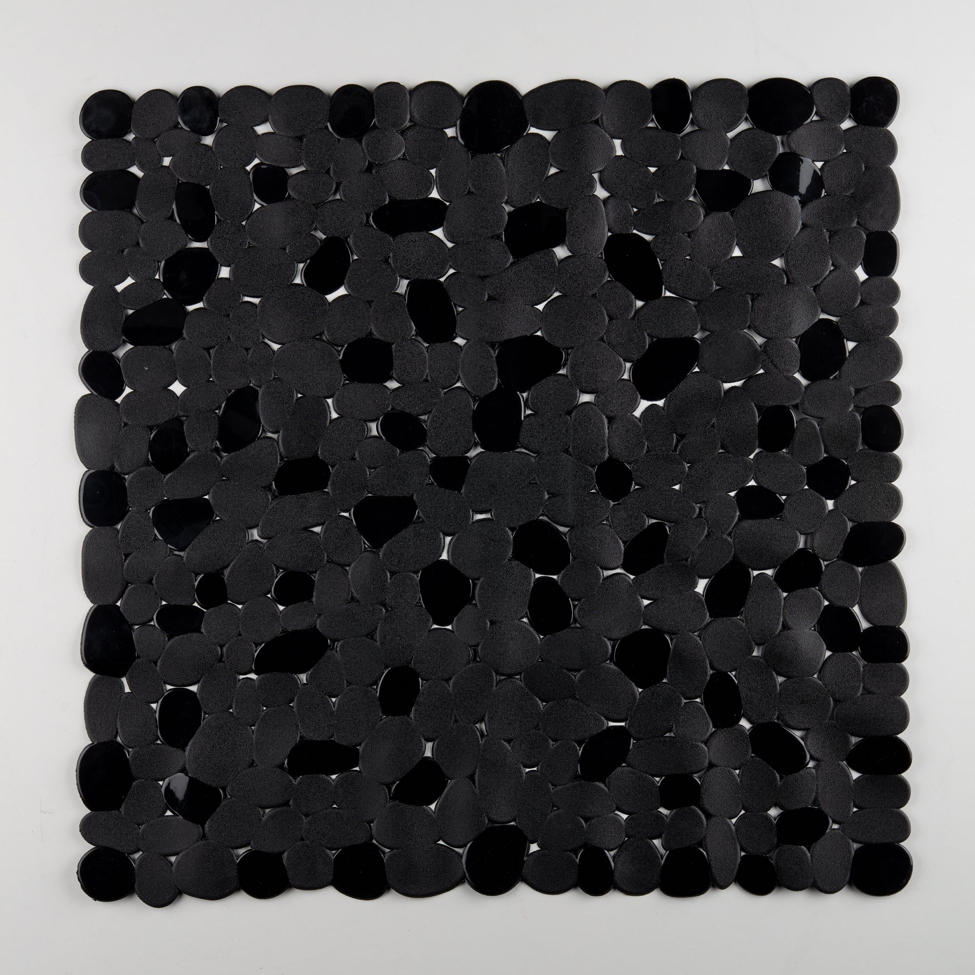 King Home TAPIS DE DOUCHE D'INTERIEUR PIERRE NOIRE PVC 52x52 cm | Leroy ...