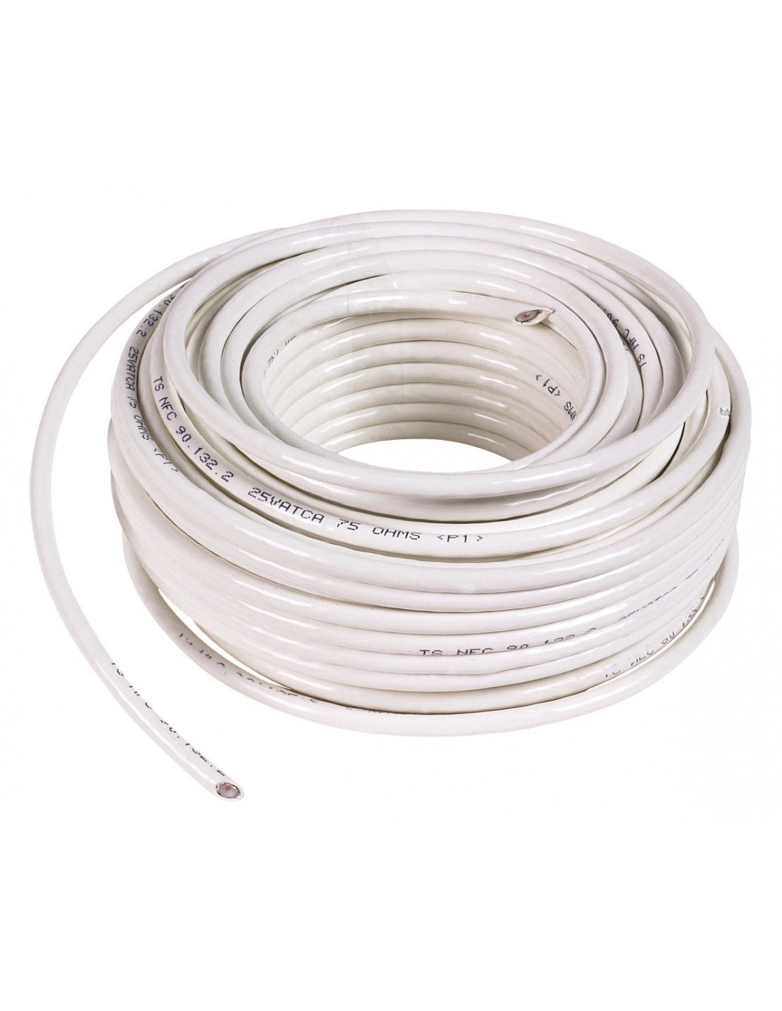 Cable télévision couronne 25 m intérieur 21-vatca blanc | Leroy Merlin