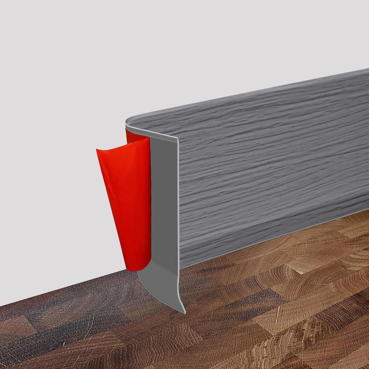 Rodapiés autoadhesivos de PVC flexible (4 metros), rodapiés adhesivos ...