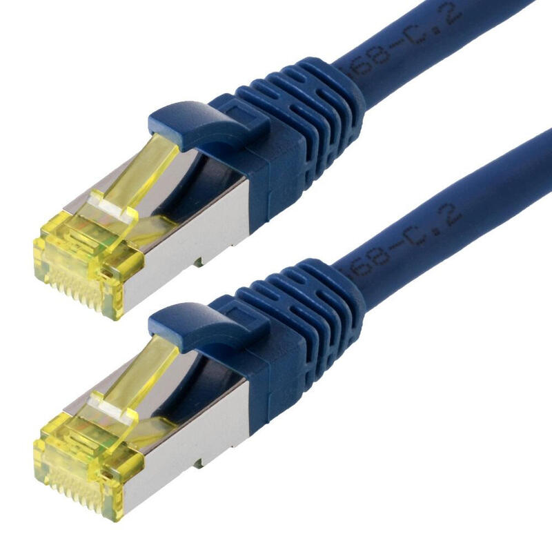 Helos c ble r seau s/ftp cat 6a bleu 15,0m | Leroy Merlin