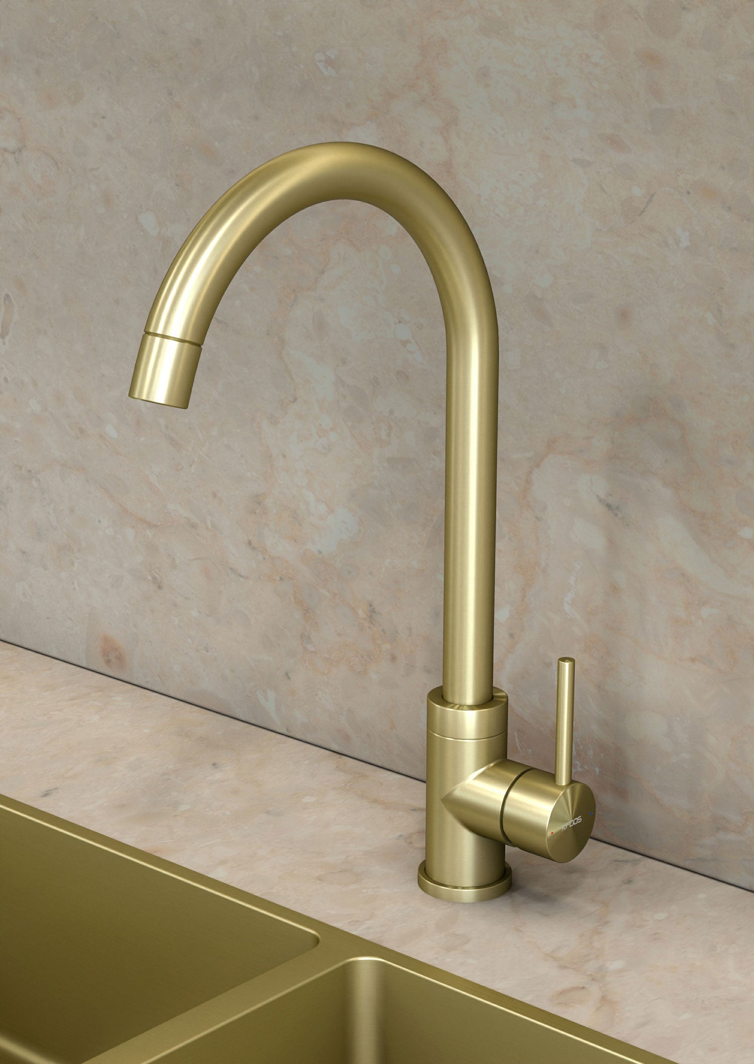 Miscelatore da cucina Oro spazzolato - Corbeau | Leroy Merlin