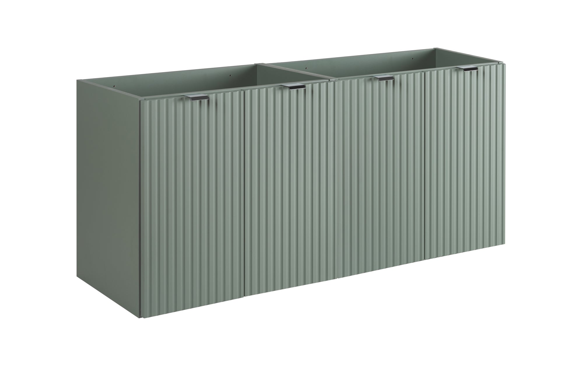 Meuble suspendu sous vasque avec portes LINE REED GREEN vert SAUGE 120 ...