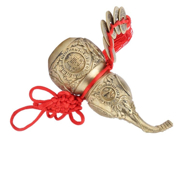 Calcurbitacée Wu Lou en laiton pur, symbole de chance et de trésor ...