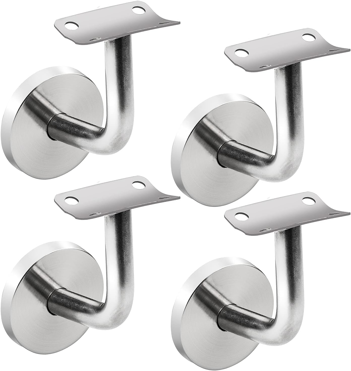 Lot de 4 supports de main courante en acier inoxydable pour rampe d ...