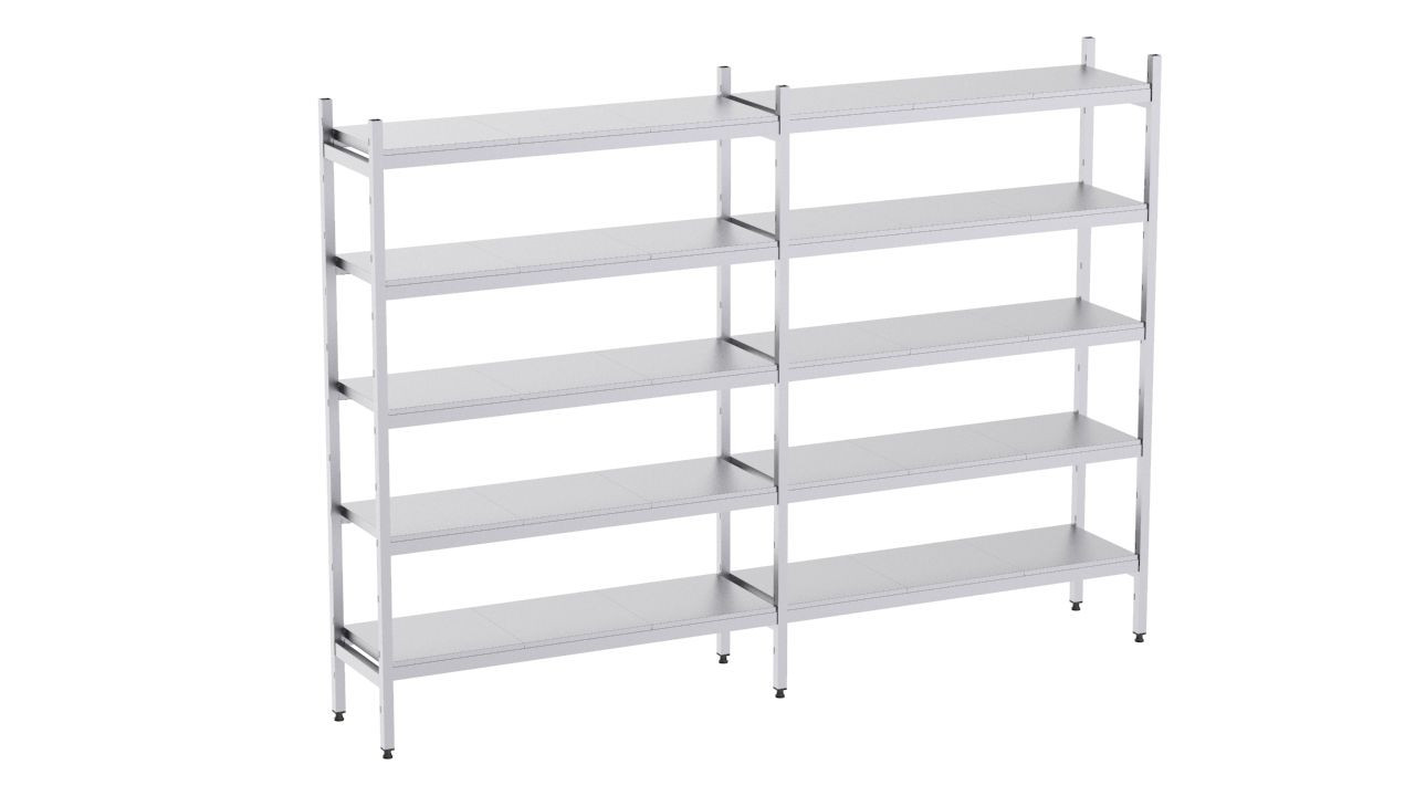 Rayonnage en Acier Inoxydable Linéaires - 2090 à 2990 mm - 5 Niv - P400 ...