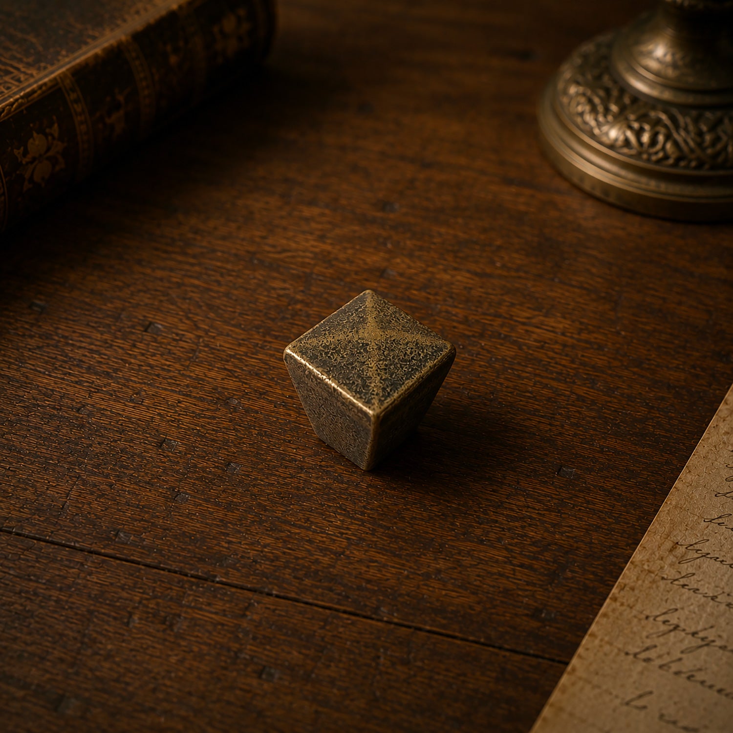 Bouton de meuble ANTIK, Zamak bronze | Bricoman