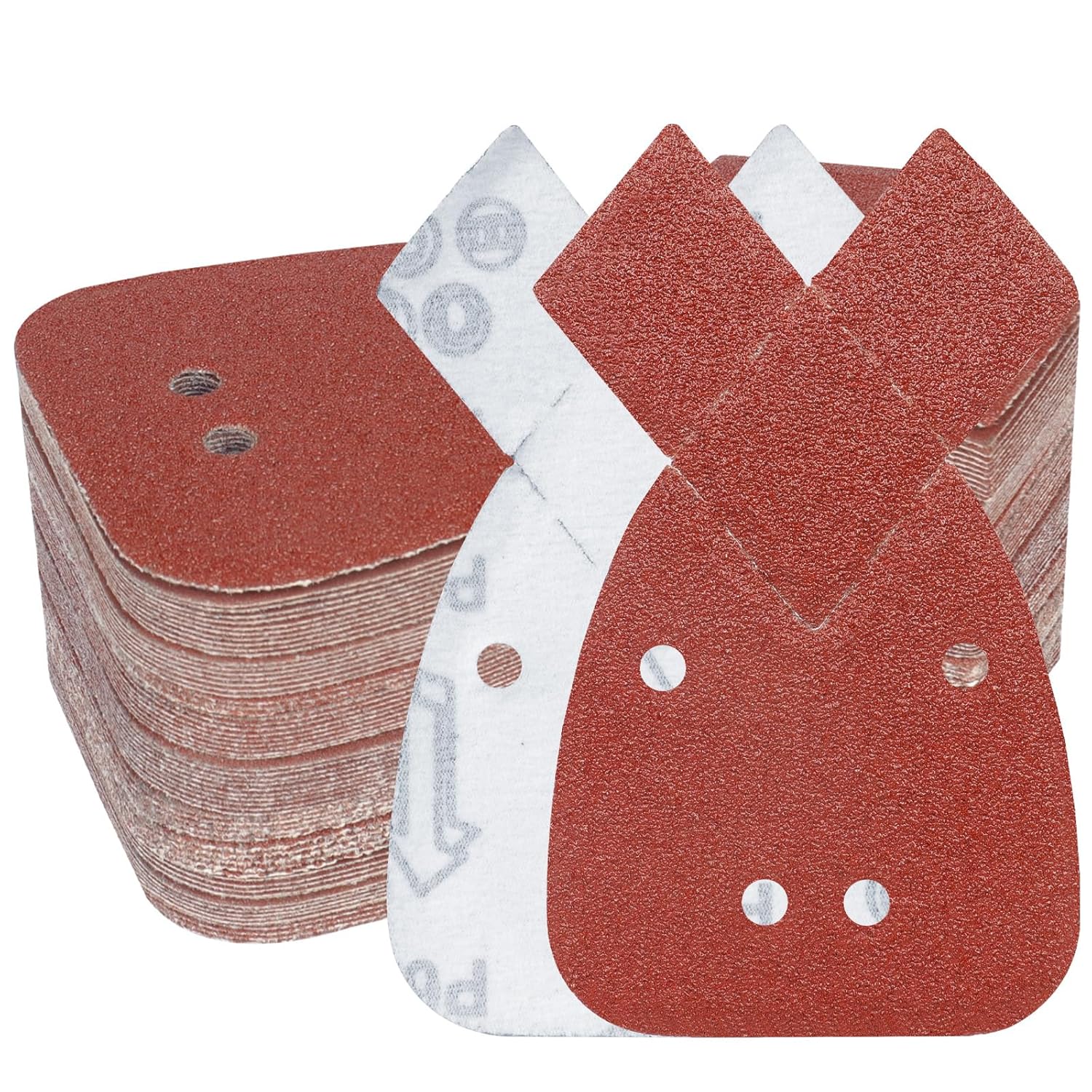 90 Feuilles Abrasives Triangles 80 Grain pour Ponceuse Black & Decker ...