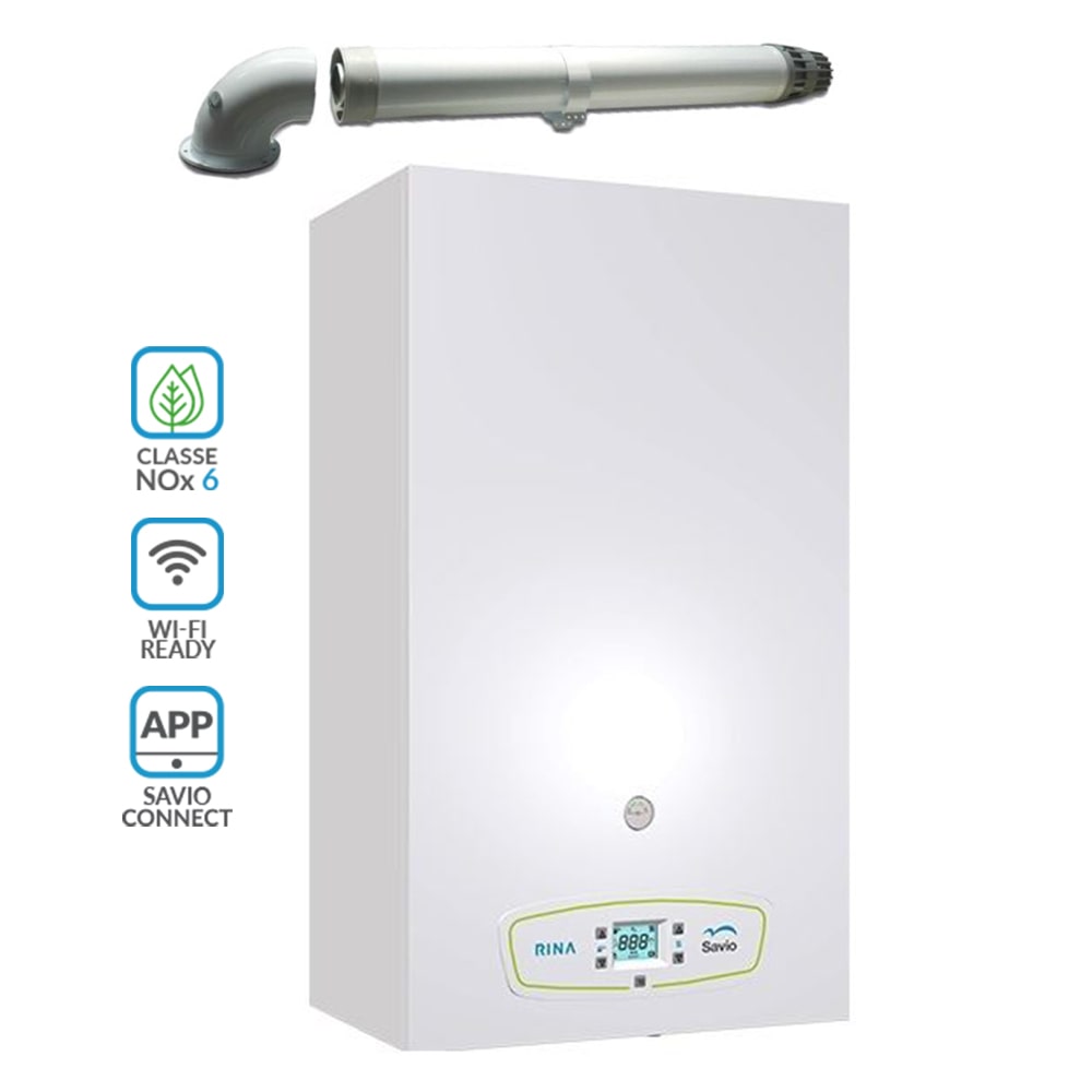 Caldaia a condensazione SAVIO RINA S 25kw a camera stagna con sistema ...