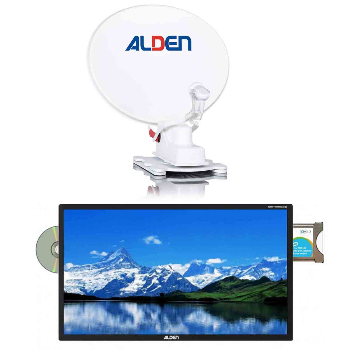 Pack ALDEN Onelight Parabole Satellite Automatique 65cm + TV LED 24 ...