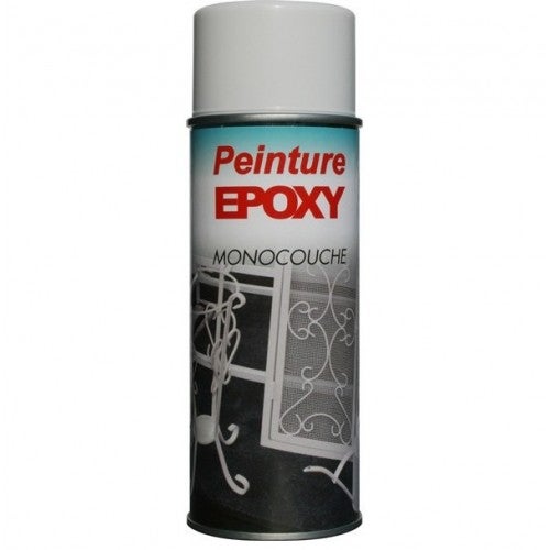 Aérosol peinture epoxy blanc brillant 400ML spécial accroche difficile ...