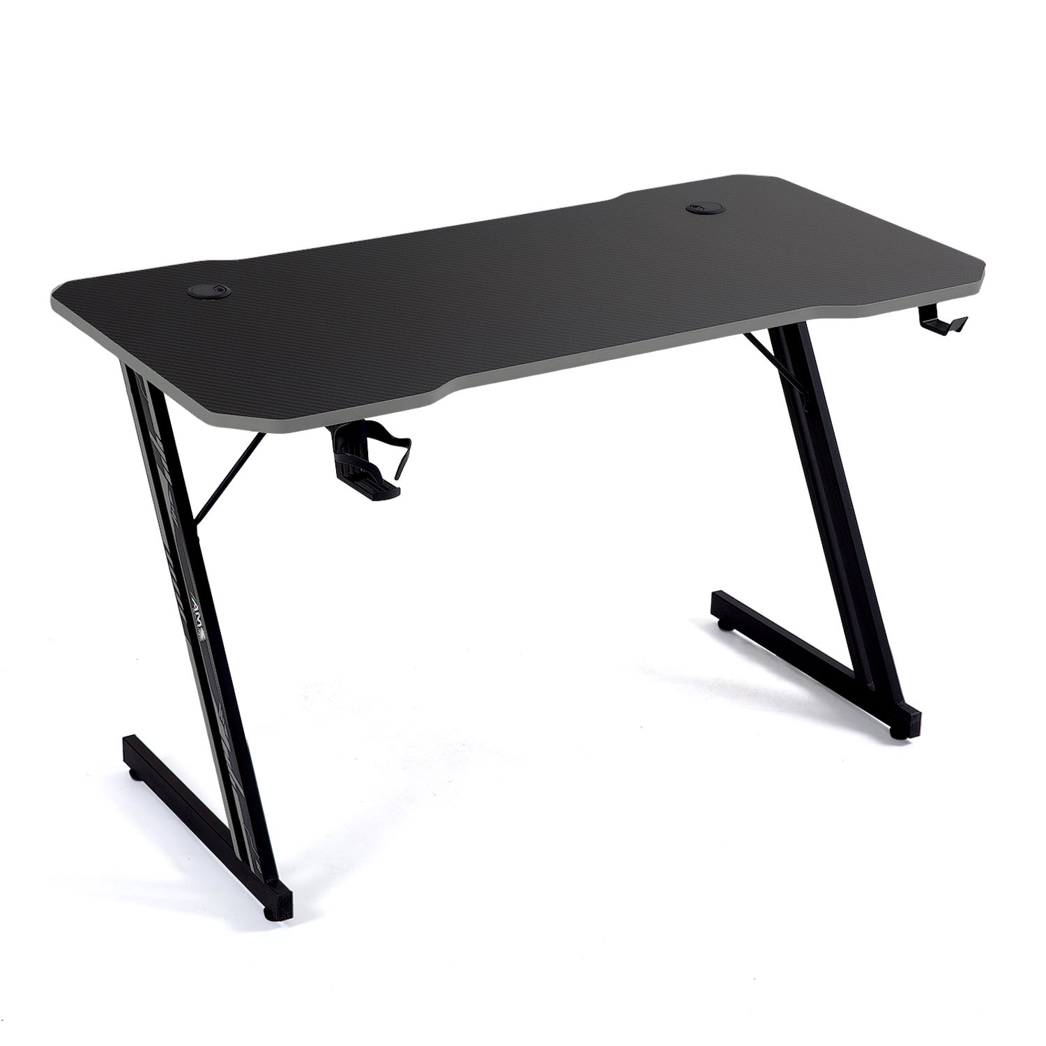 Bureau gamer AMS-GAMING DESK120Z-GREY avec finition gris - Largeur 1m20 ...