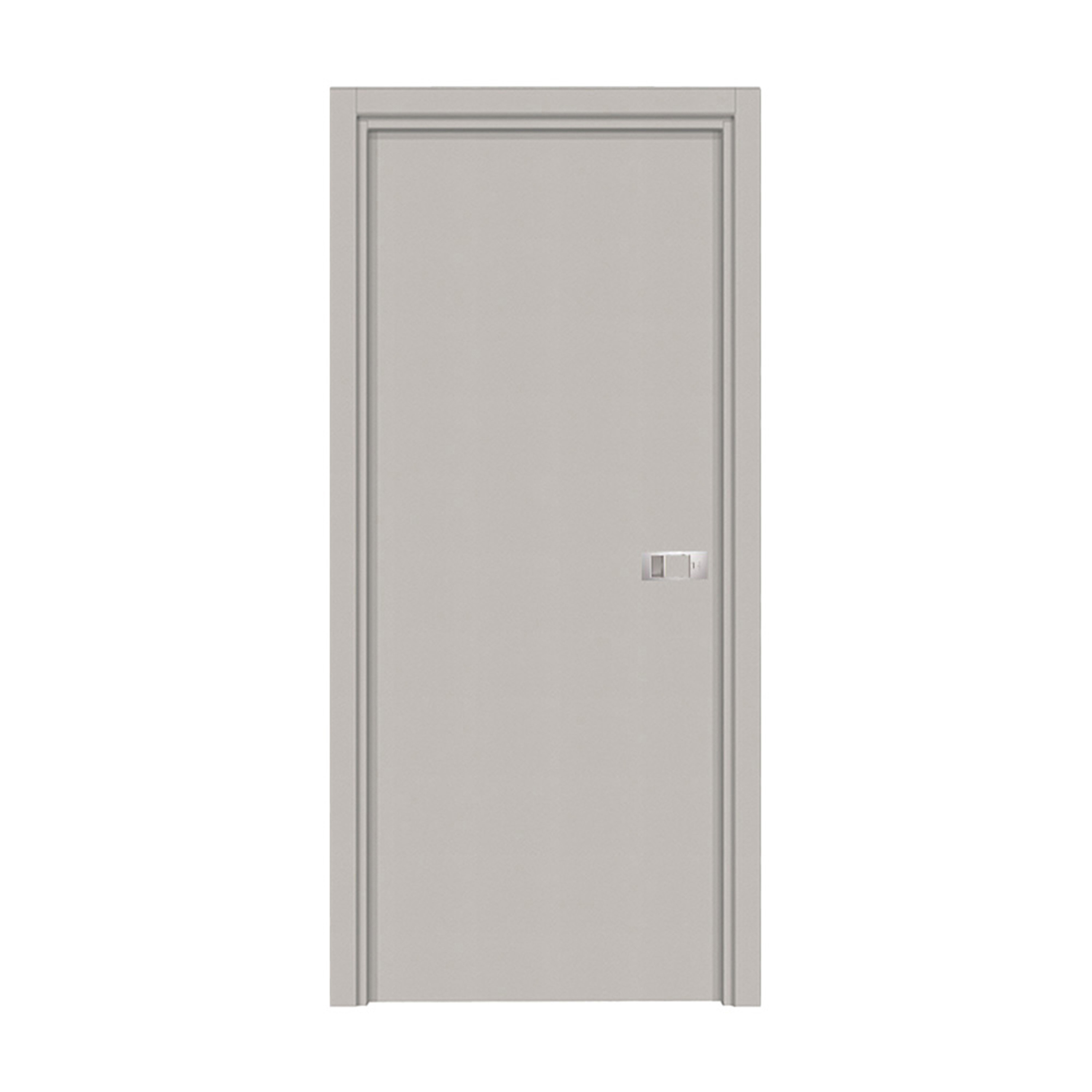 Bloc-porte Miro avec poignée Exclusive grise, H.204 x l.93 cm, aspect ...
