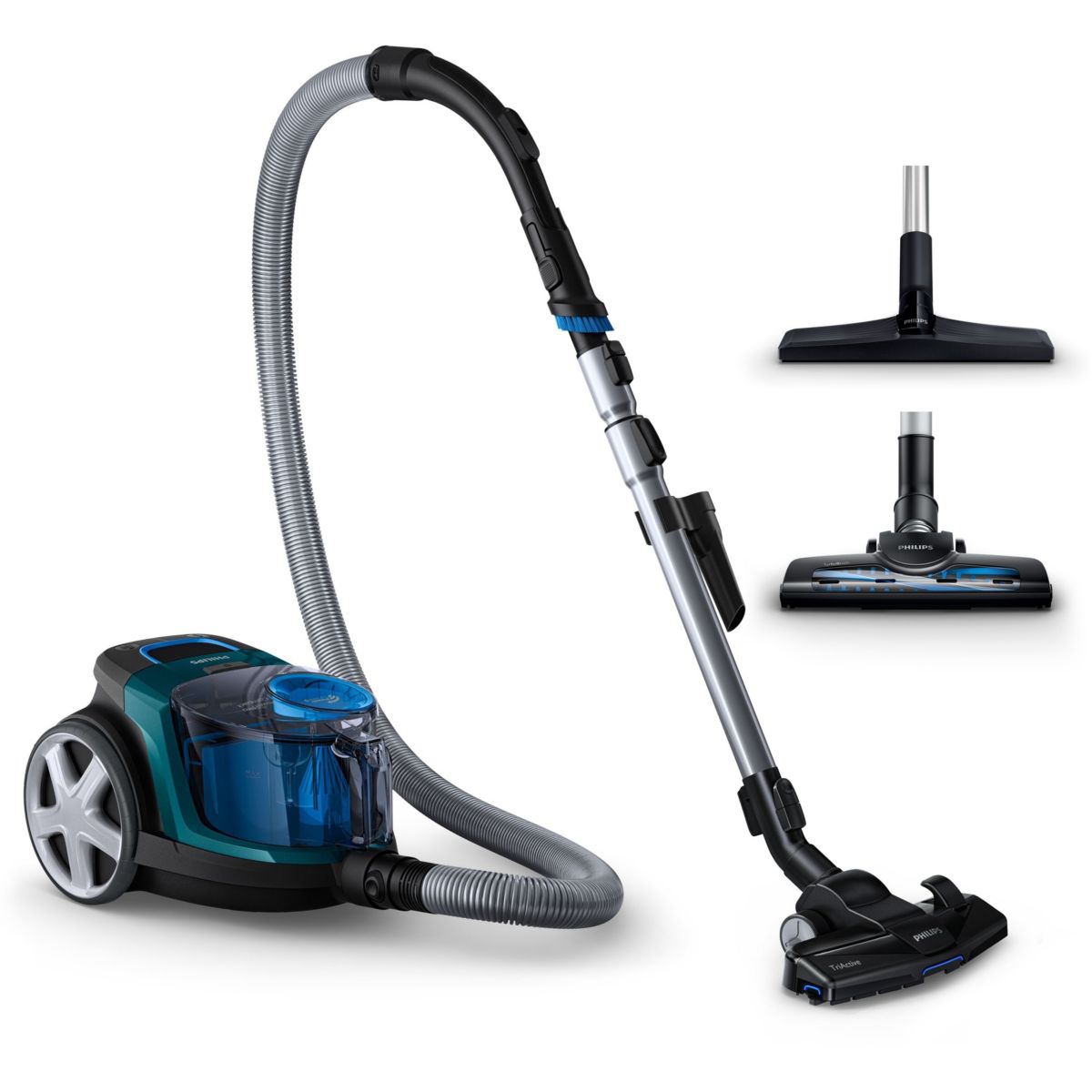 Philips FC9334/09 PowerPro Compact Aspiradora 900W Negro/Azul/Verde ...
