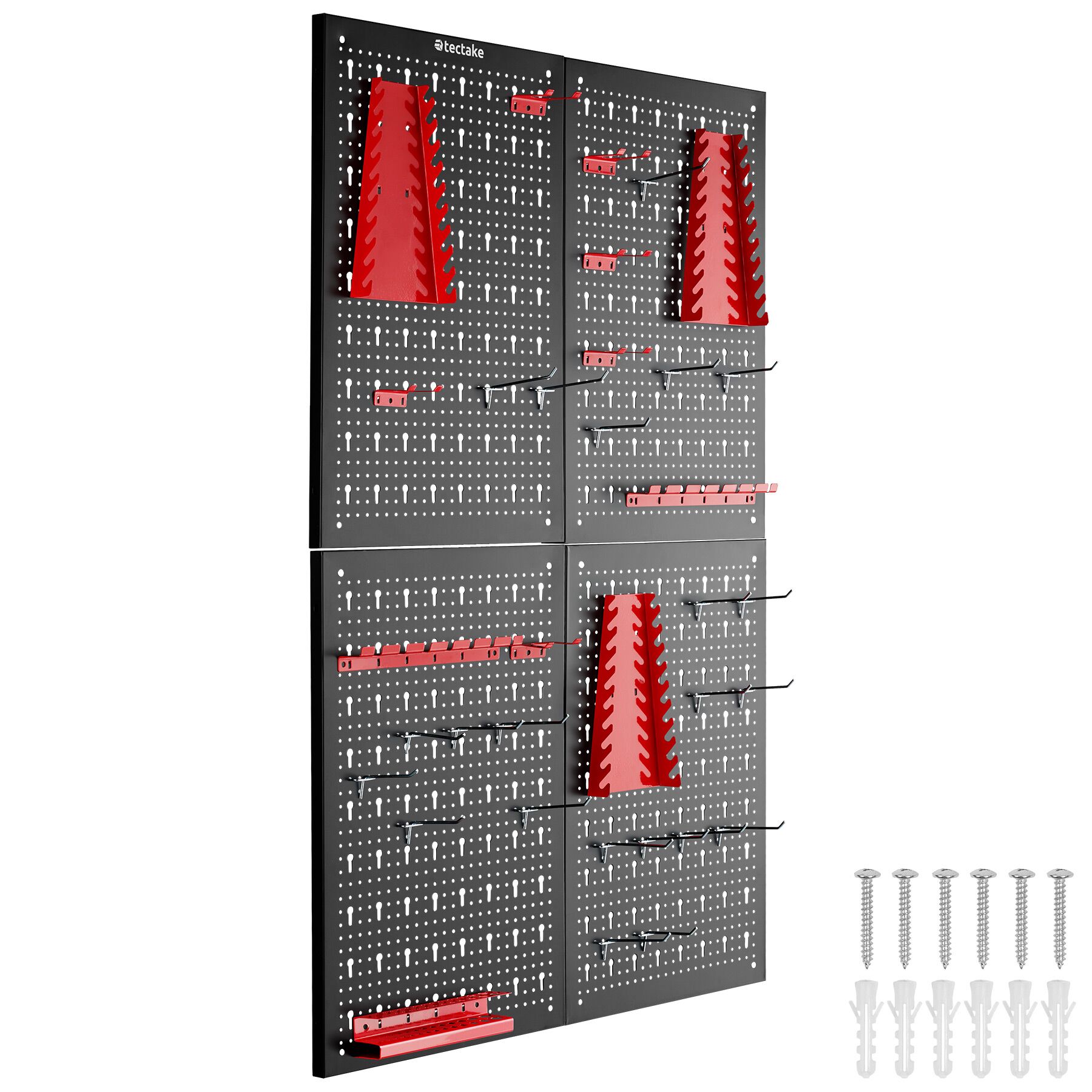 TECTAKE Panel perforado para herramientas Cuatro piezas | Leroy Merlin