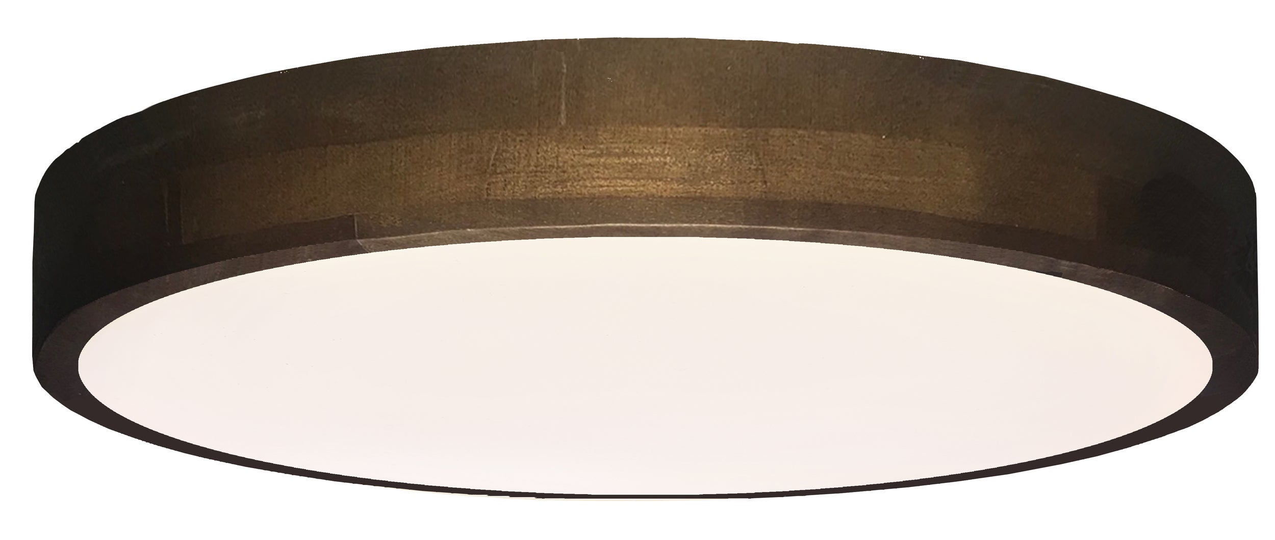 Brilliant Lamp Slimline Applique et plafonnier LED 34cm bois foncé ...