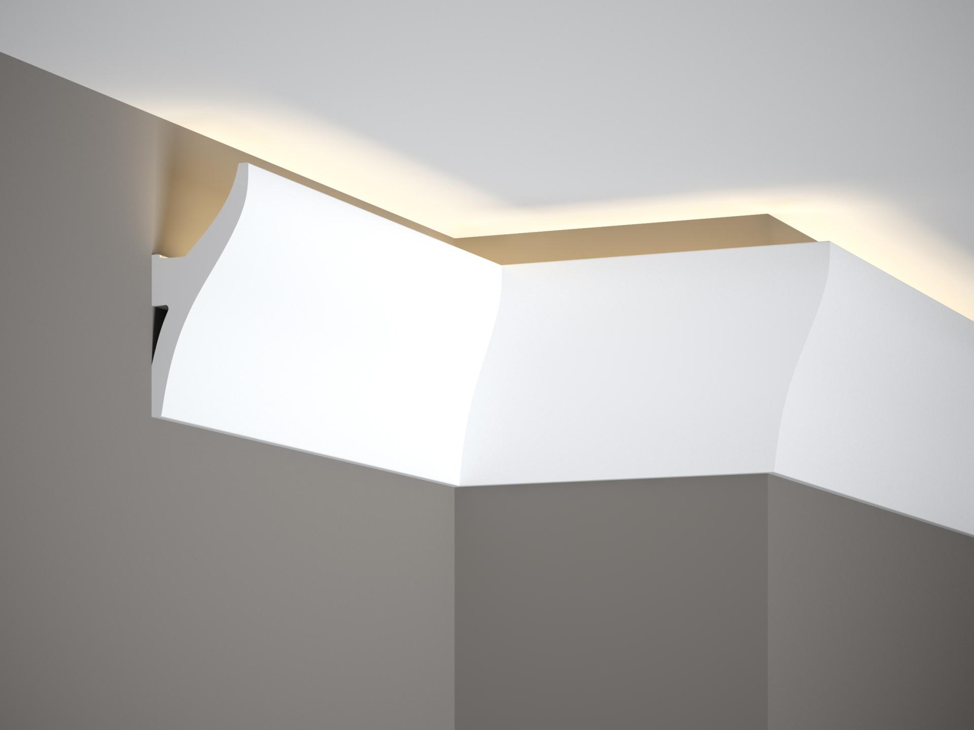 Corniche plafond pour LED SQL010 - 200 x 12 x 4,2cm (L x h x p) | Leroy ...