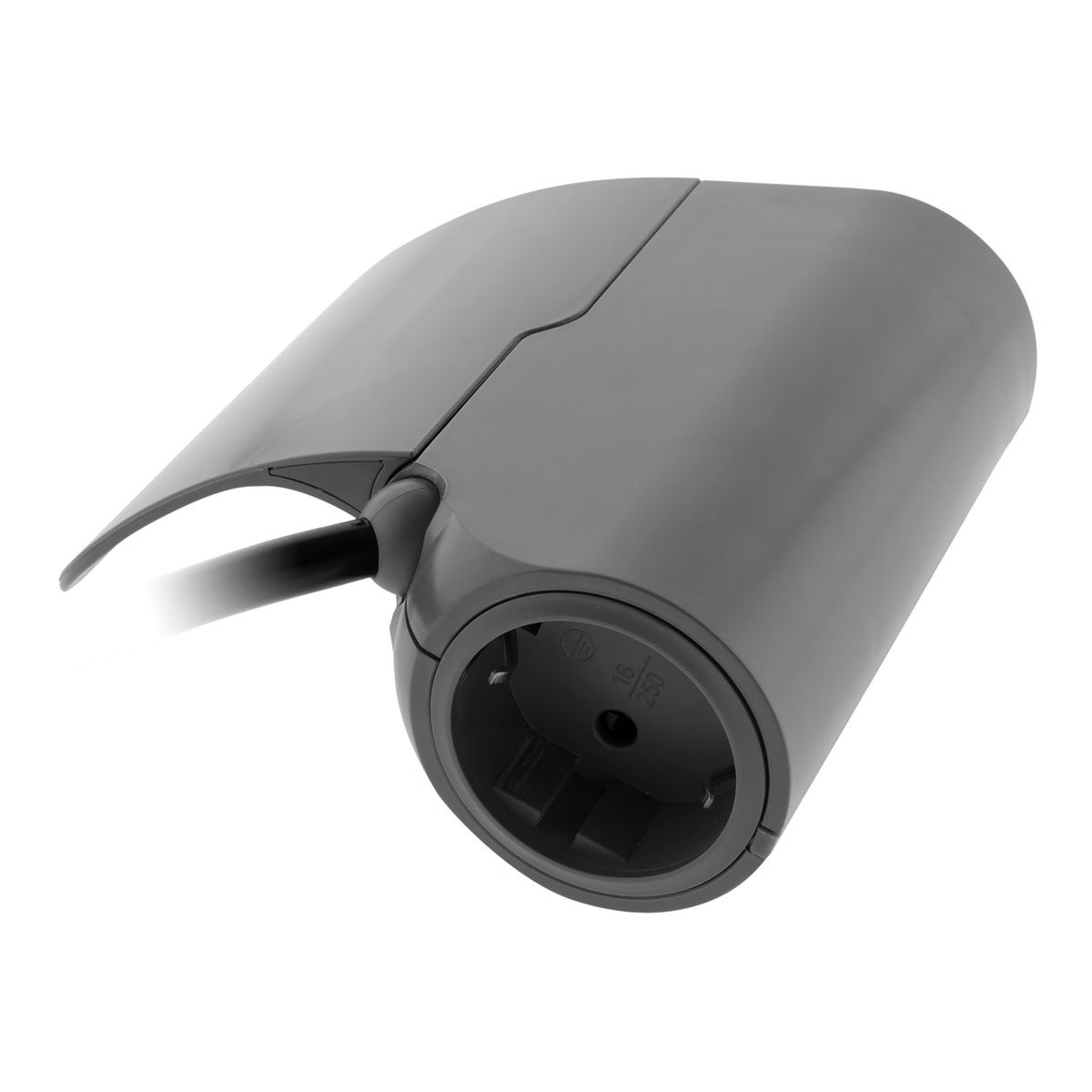 Multiprise Schuko + 2 USB A - Gris - Thomson | Leroy Merlin