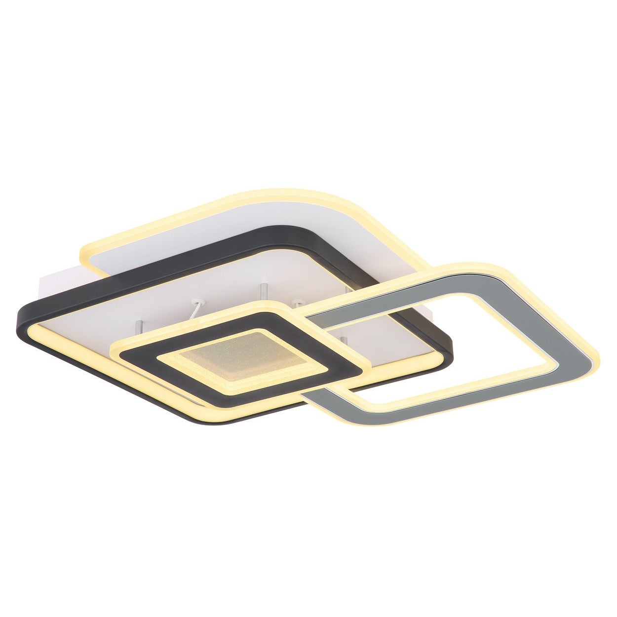 Lámpara de techo LED semiempotrada integrada, blanca mate, LED 3000K ...