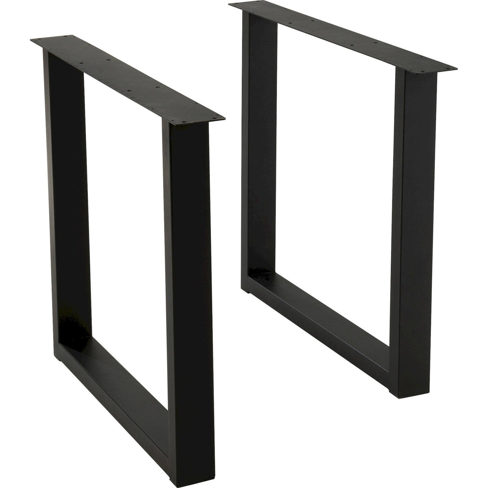 Pied de table rectangulaire en acier noir design moderne 74 x 8 x 72 cm ...