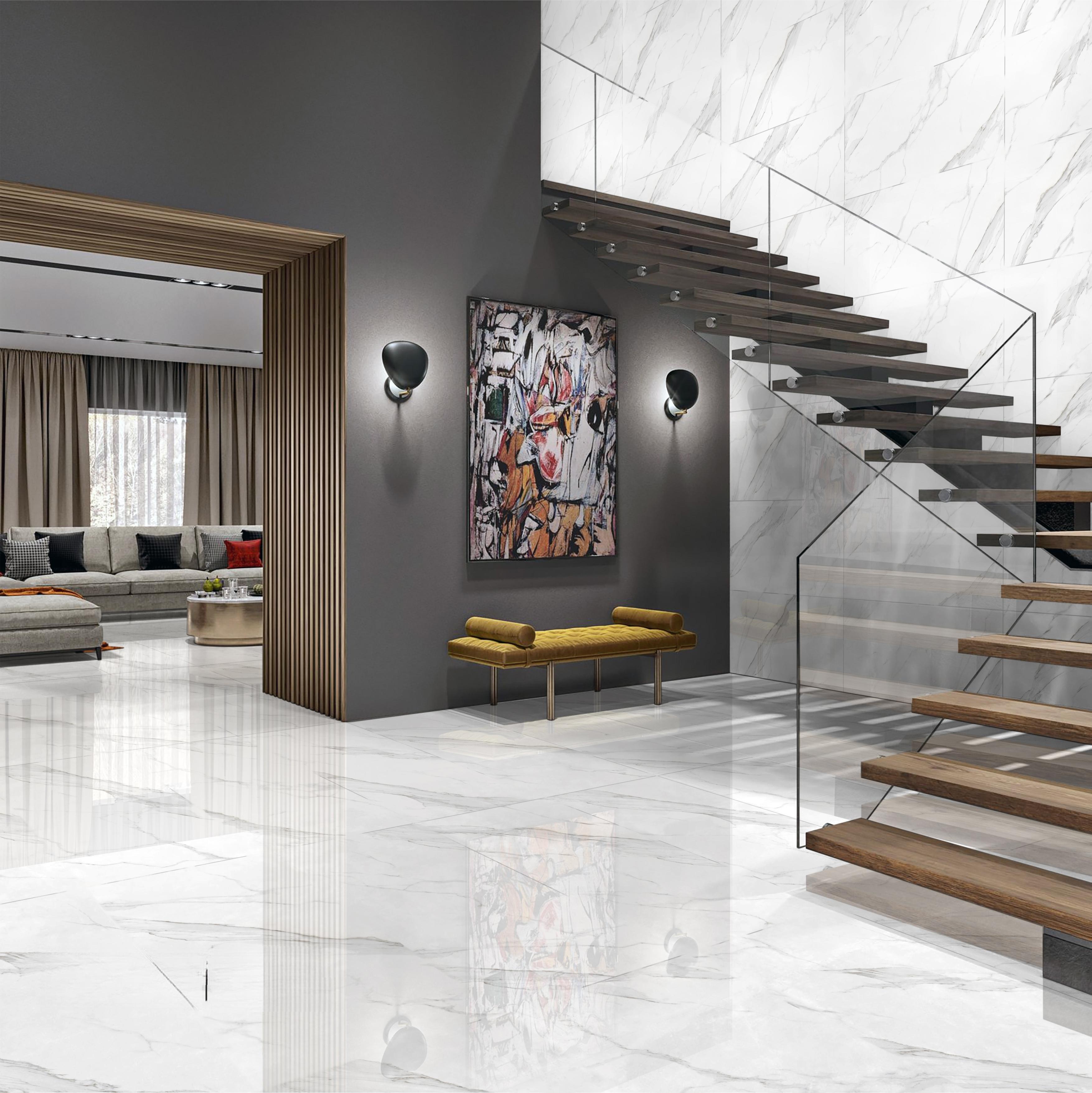 Piastrella da pavimento e rivestimento interno ed esterno 60 x 120 cm Sp. 9.2 mm rettificato ...