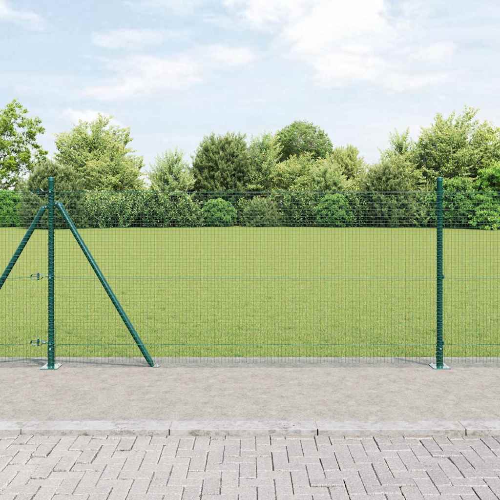 Reja con postes Verde 1 x 50 m Acero | Leroy Merlin