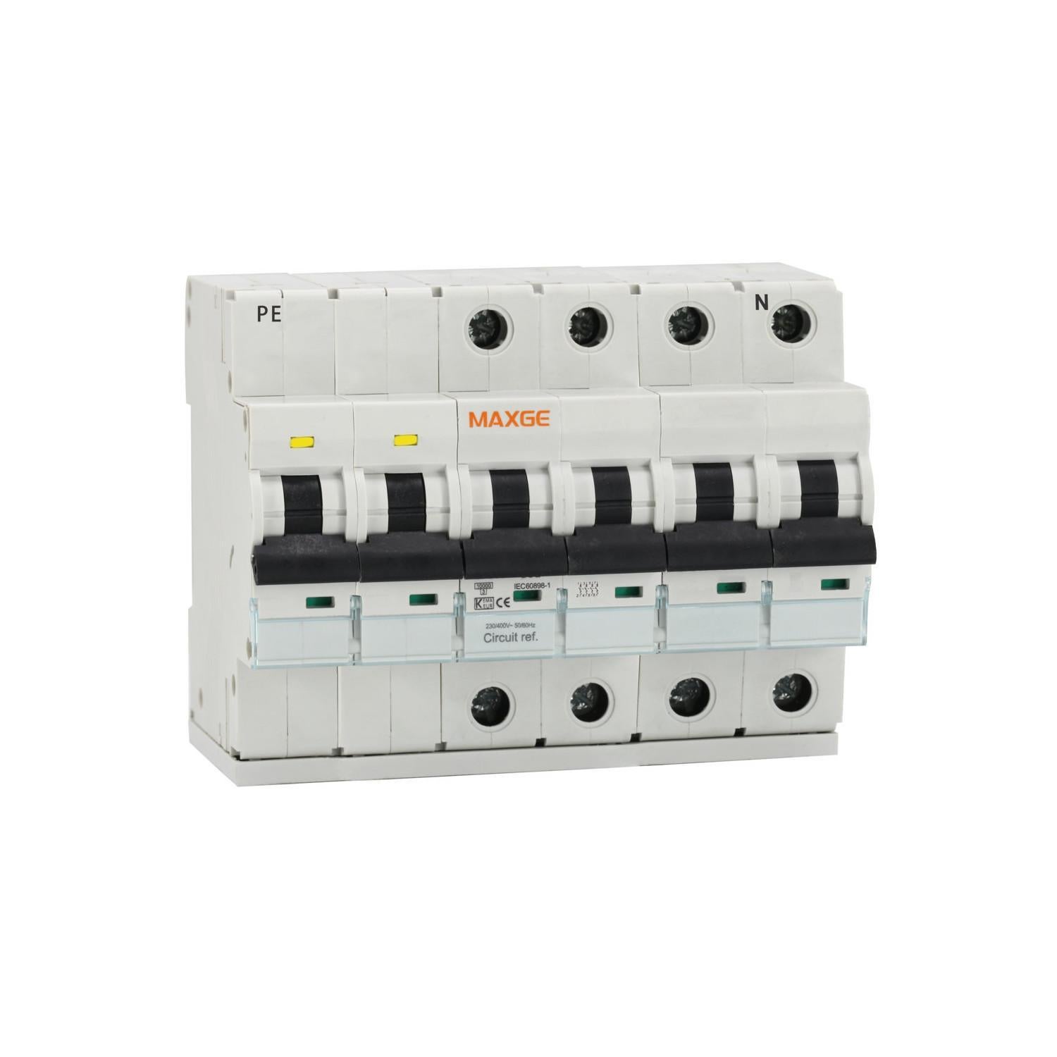 Protecteur Surtension Permanents + Transitoires MAXGE 4P-Class II-15kA ...