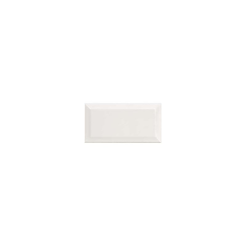 Carrelage mur métro parisien relief uni blanc mate 10x20 cm METRO WHITE ...