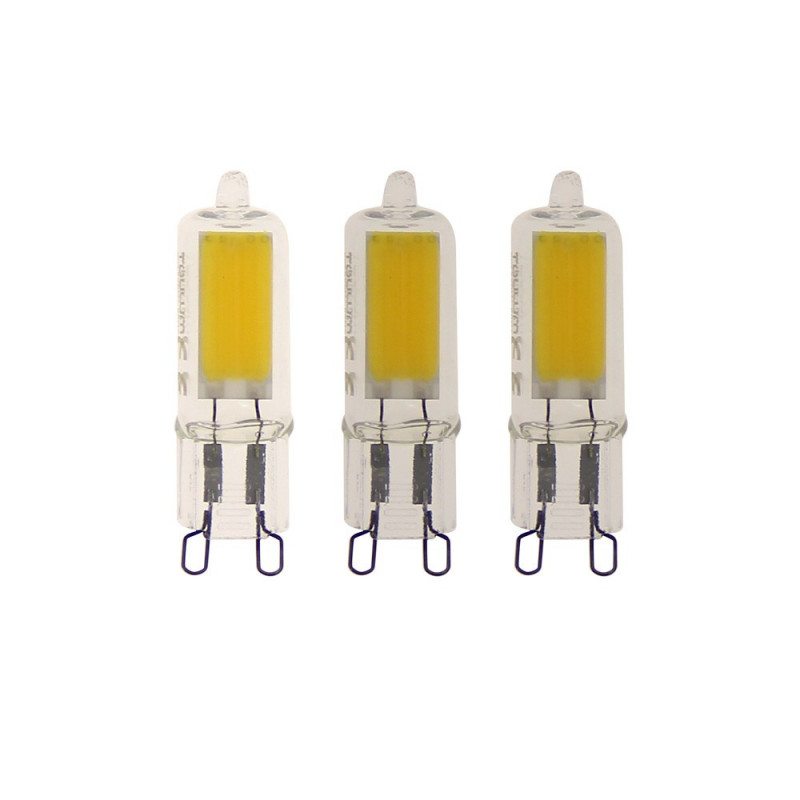 Toulum - Pack de 3 ampoules Capsule, culot G9, 2W cons. (20W eq.), 200 ...