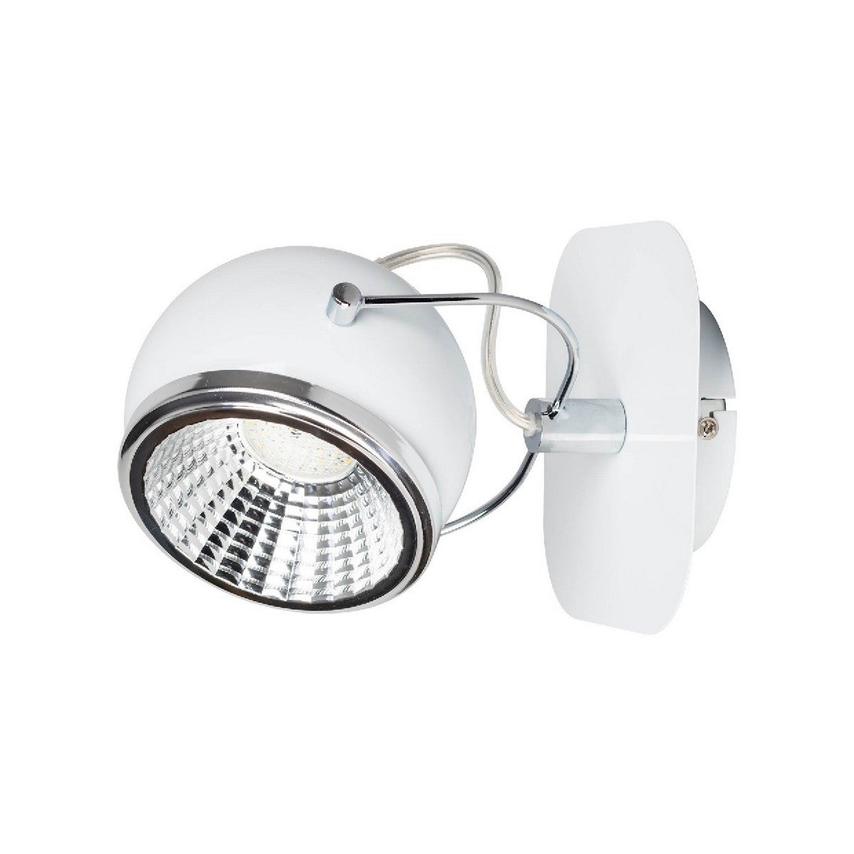 Spot d'Intérieur Ball, Métal, Chrome, Blanc, EPIKASA | Leroy Merlin