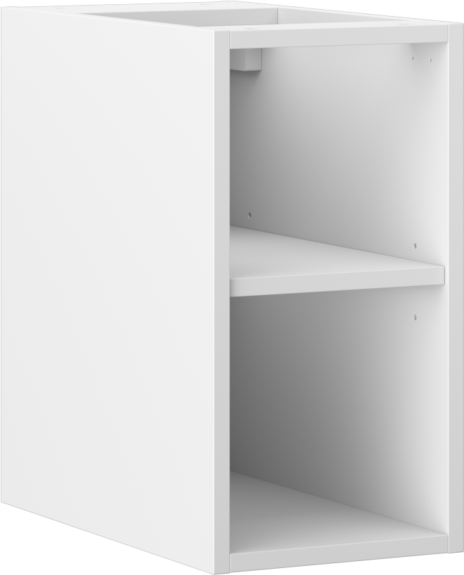 Mexen Box-A armoire ouverte avec étagère 25 cm, blanc mat - 91AX2-0250 ...