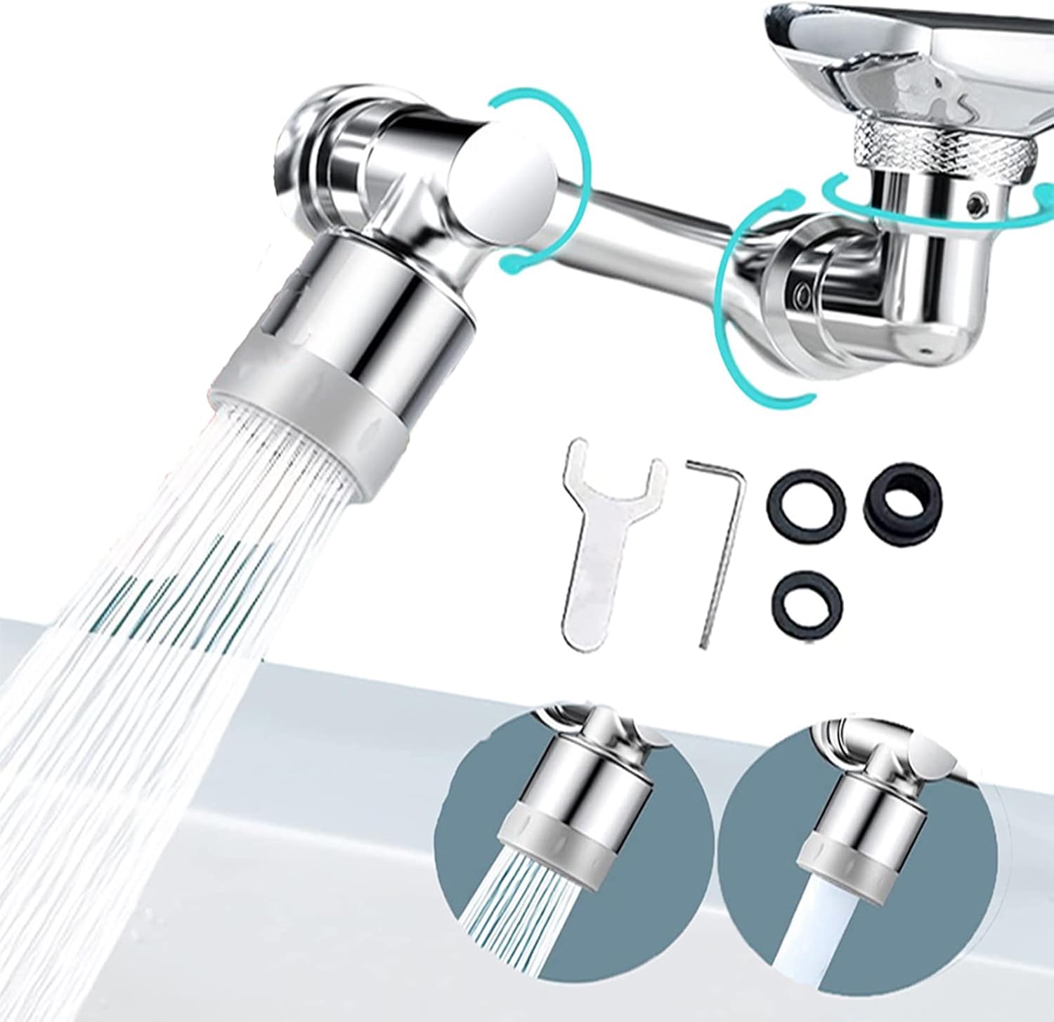 Mousseur Robinet Rotate Filter Faucet Extension Universal Splash Filter ...