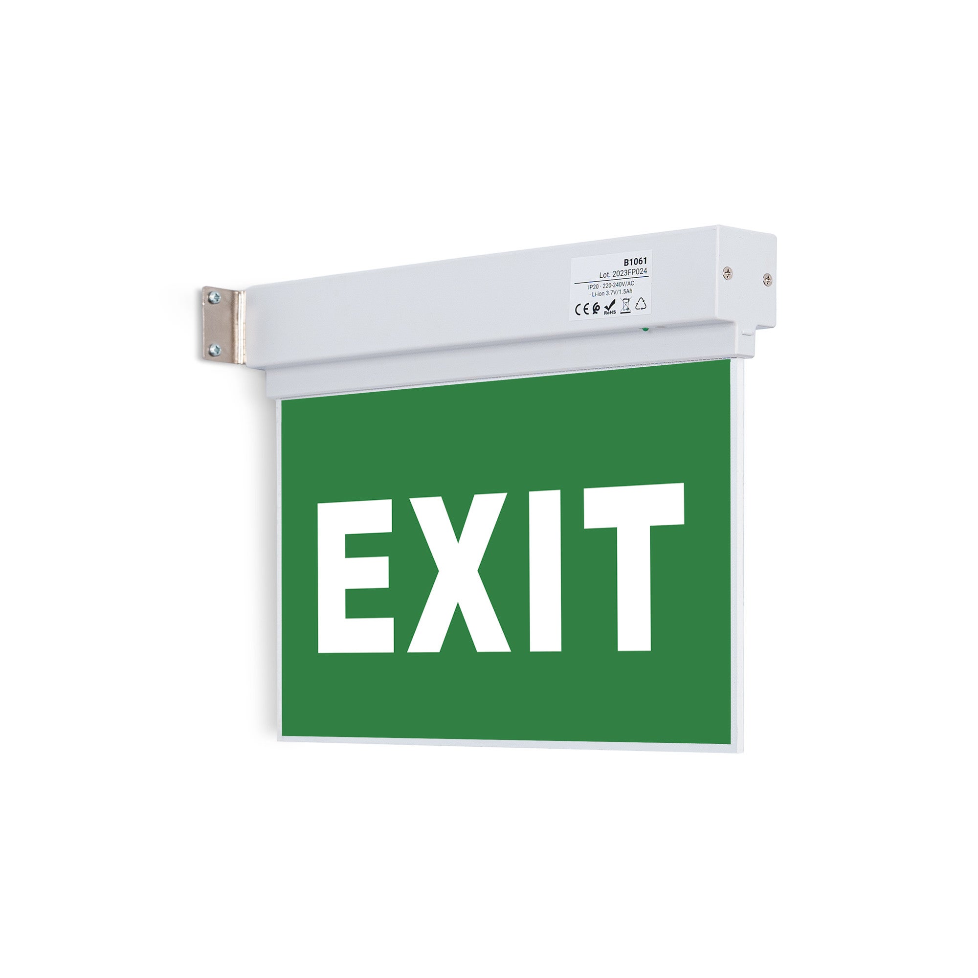 Luz de emergencia permanente con cartel "Exit" | Leroy Merlin