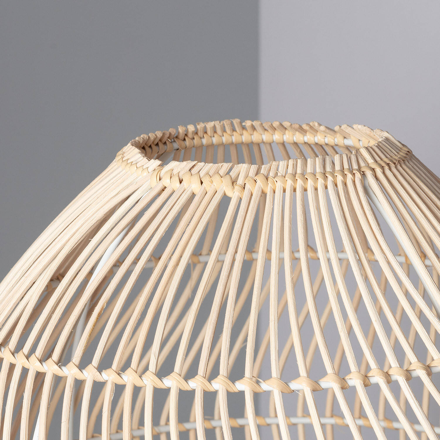 Lampe à Poser Rotin Sagra Naturel | Leroy Merlin