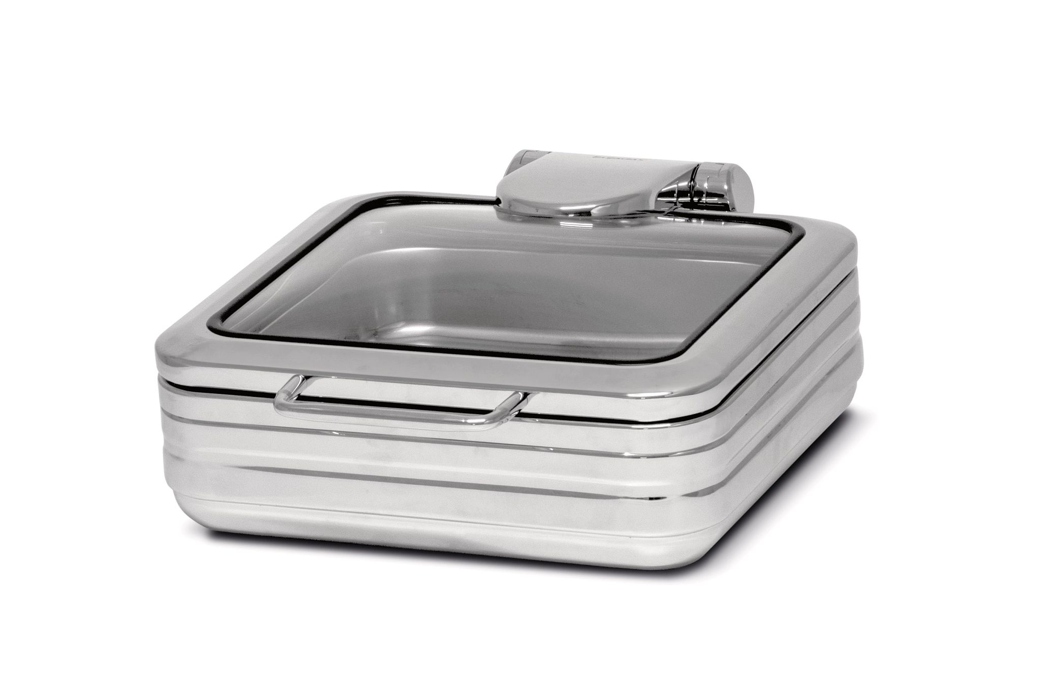 Chafind Dish en Verre Rectangulaire en Acier Inoxydable - Pujadas ...