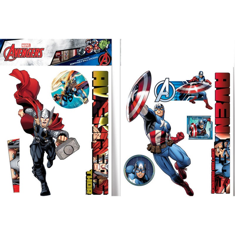 Stickers géant Captain America et Thor Marvel - 50x70cm | Leroy Merlin