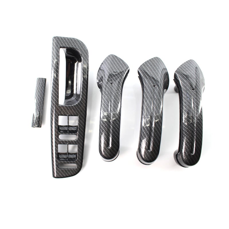 Car Carbon Grain Master Window Switch Control Panel Trim Bezel + 3 ...
