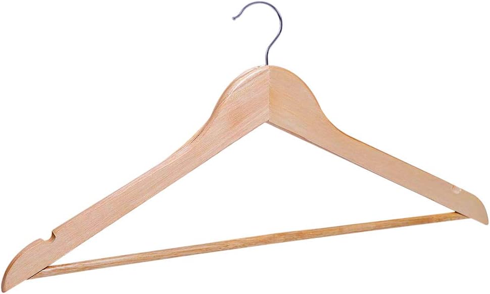 COM-FORT HOUSE | Pack 20 Perchas de Madera Antideslizantes | Color ...