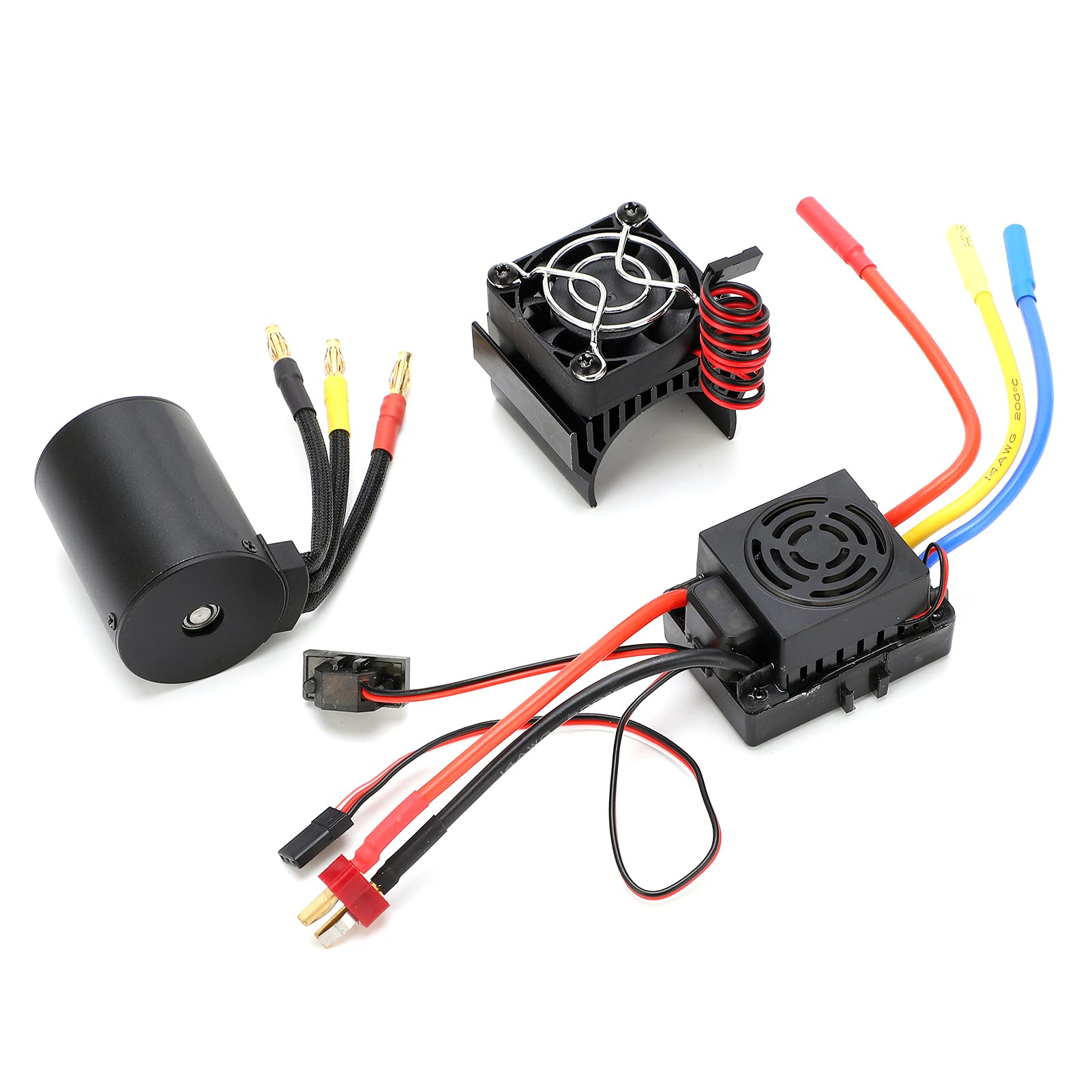 3650 4300KV Motor sin escobillas impermeable 60A ESC disipador de calor ...