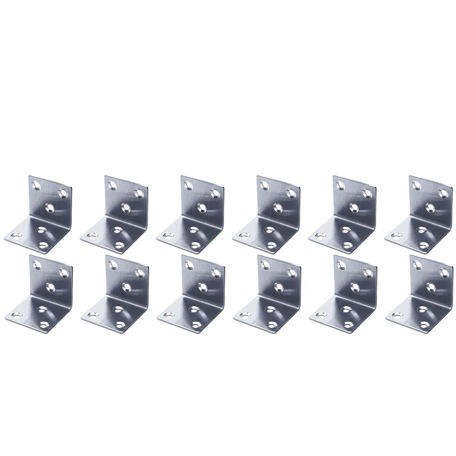 Équerre Métal Perforée en Acier Inoxydable - Lot de 12 Pièces pour ...