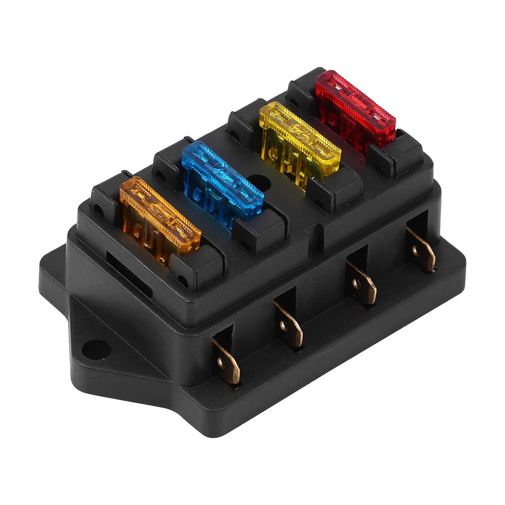 Scatola portafusibili a lama standard per circuito a 4 vie per auto da ...