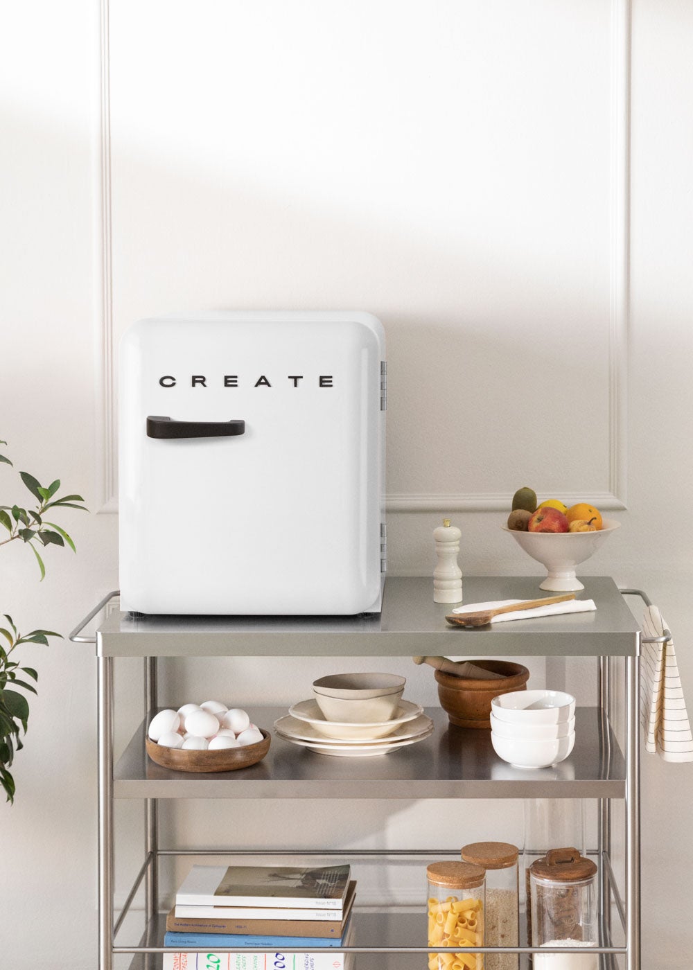 RETRO FRIDGE 50 BLACK - Réfrigérateur 48L Blanc | Leroy Merlin