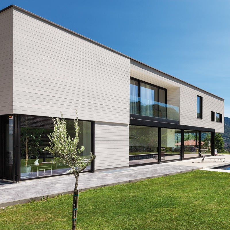 Lame de bardage PVC recyclé AIGIS Profil Simple Lame en pose par ...