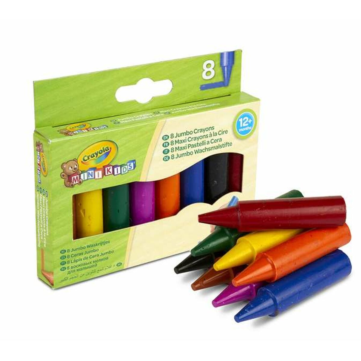 Ceras de colores Crayola Jumbo Plástico 8 Piezas | Leroy Merlin