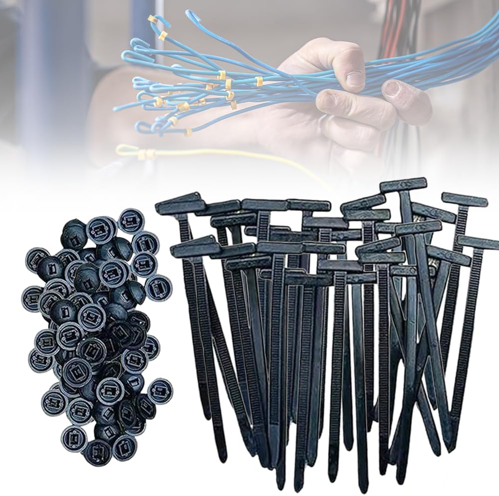 (50 Piezas) Tensor de Cable,2025 Neu Universal Nylon Self-Locking ...