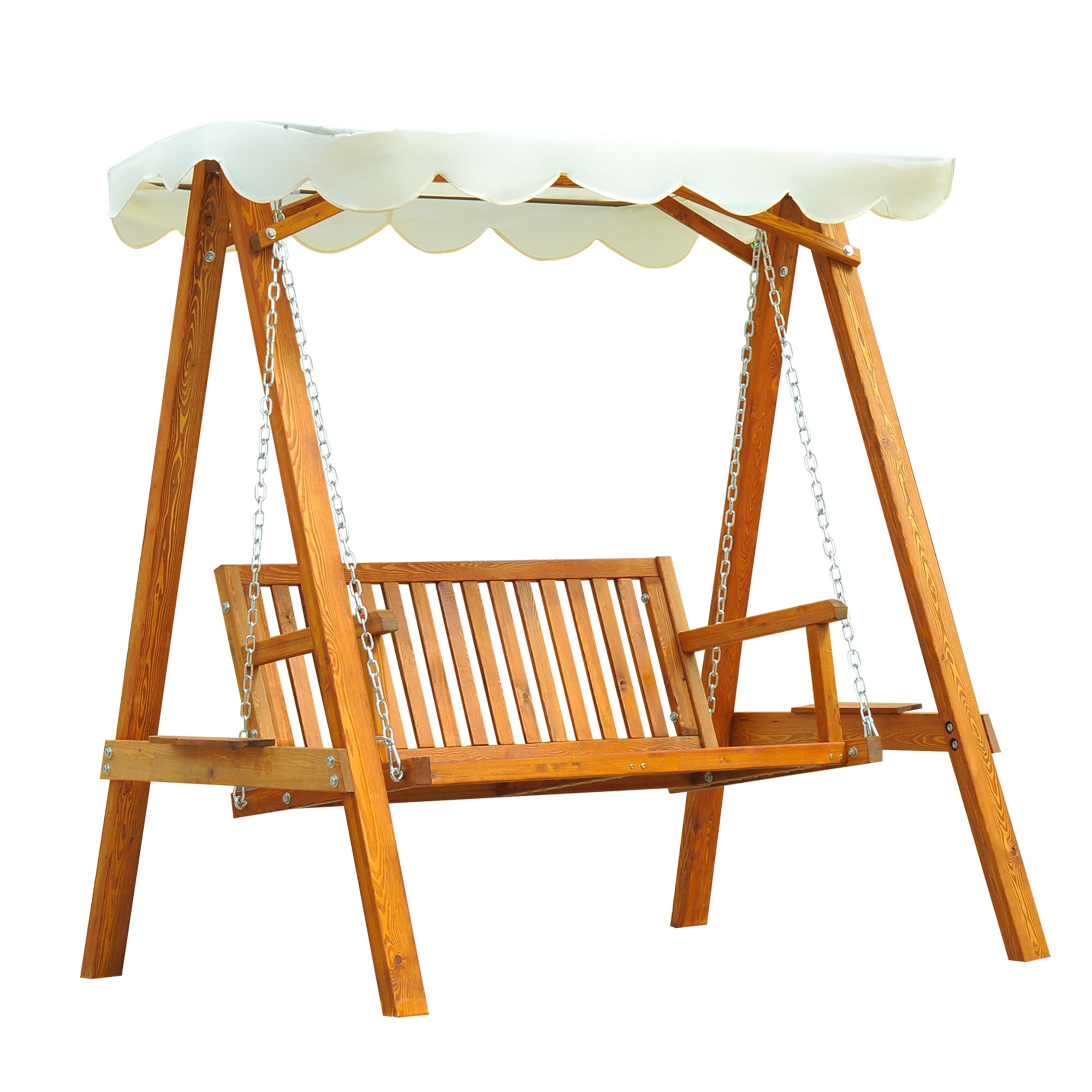 Balançoire de jardin de style classique en pin massif, conforme aux ...