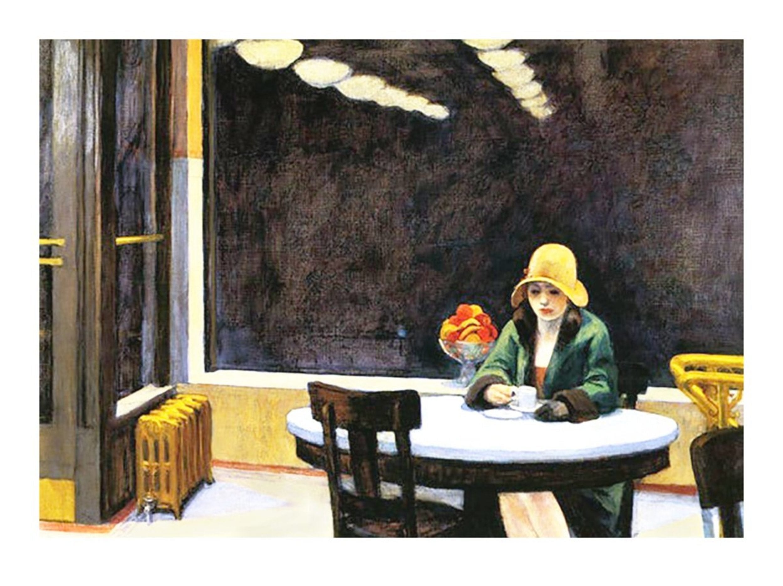Affiche Art Edward Hopper Automat 1927 40x30cm | Leroy Merlin
