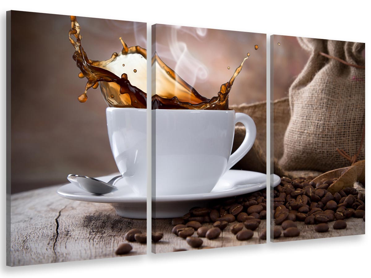 Tableau triptyque déco 1 sucre ou 2 - 90x60 cm | Leroy Merlin