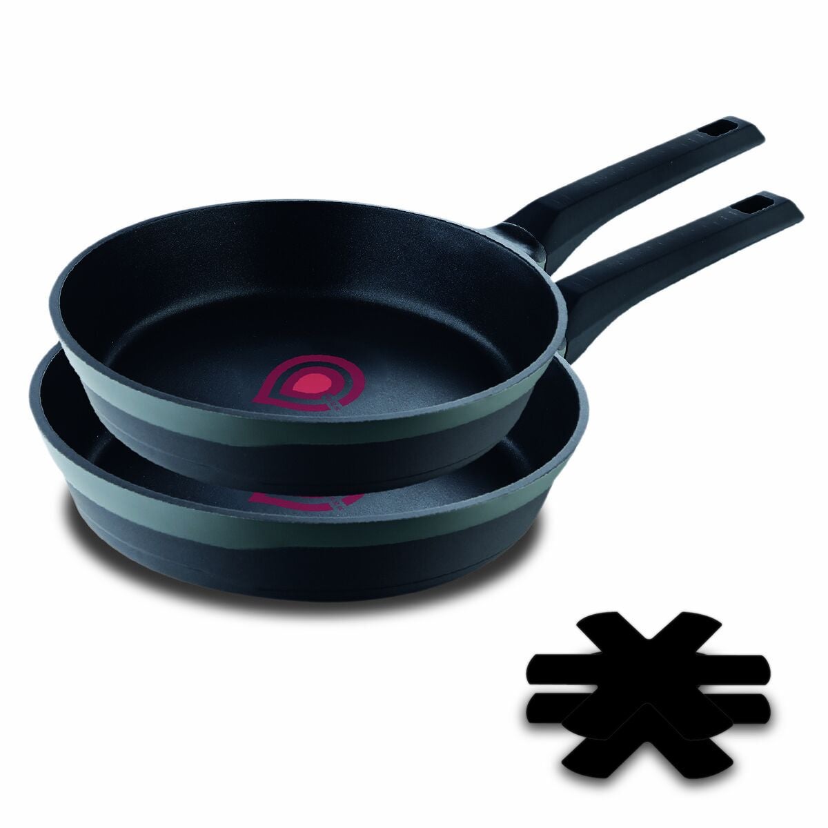 Ensemble de poêles Masterpro REECO MP Noir Aluminium | Leroy Merlin